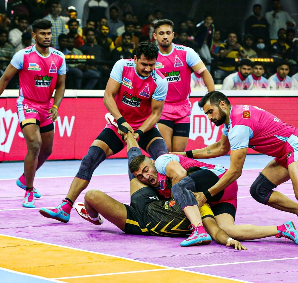 Jaipur Pink Panthers Dominate Telugu Titans – Khel Kabaddi